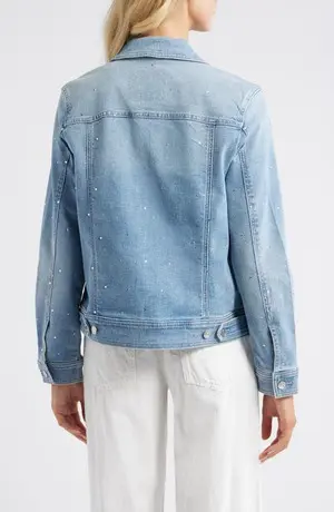 Tommy Bahama Sparkle Classic Denim Jacket - Venice Sky Wash