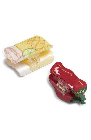 FRASIER STERLING 2-pack Assorted Hair Claw Clips