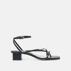 DOLCEVITA Karlos Strappy Sandals - Black Leather