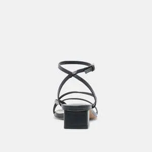 DOLCEVITA Karlos Strappy Sandals - Black Leather