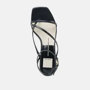 DOLCEVITA Karlos Strappy Sandals - Black Leather