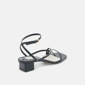 DOLCEVITA Karlos Strappy Sandals - Black Leather