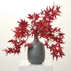 DARBY CREEK TRADING Japanese Maple Leaf Fall Tabletop Arrangement - Red