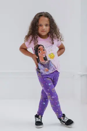 Disney Wish T-shirt & Leggings Set - Purple