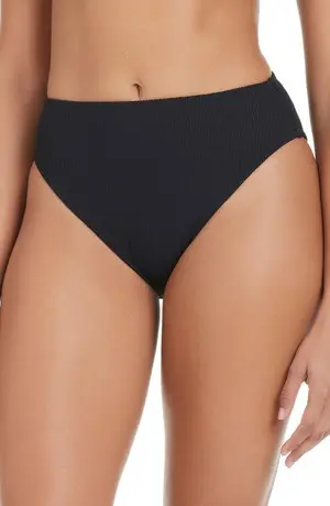 Sanctuary High Waist Bikini Bottom - Black