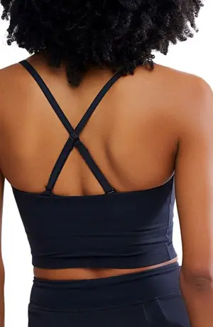Free People Never Better Longline Sports Bra