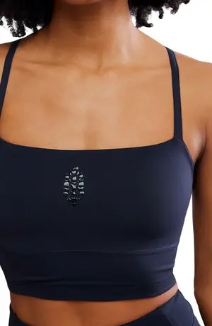 Free People Never Better Longline Sports Bra