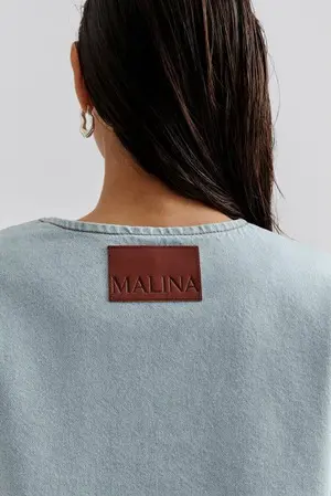MALINA Elowen Cropped Denim Jacket