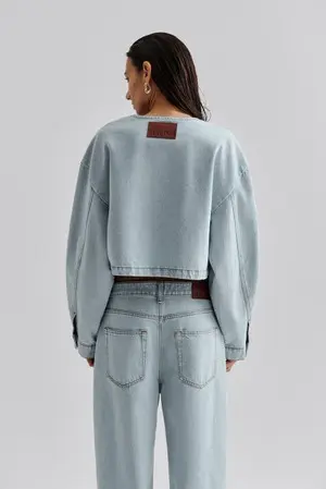 MALINA Elowen Cropped Denim Jacket