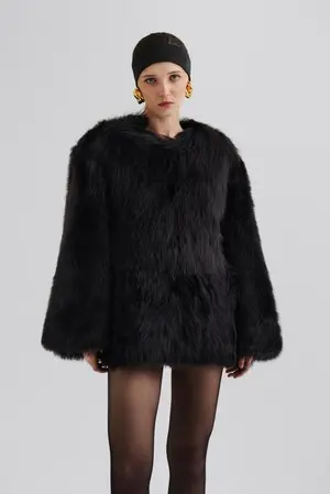 MALINA Jana Shearling Long Sleeve Jacket