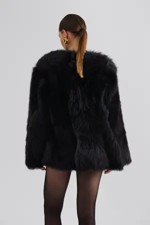 MALINA Jana Shearling Long Sleeve Jacket