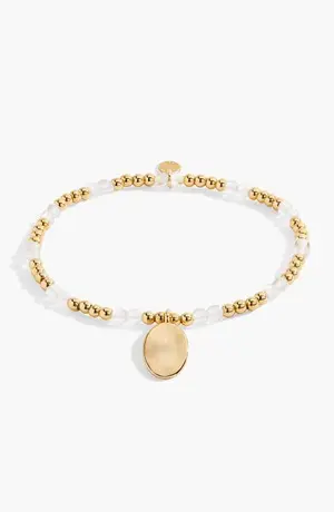 A LITTLES & CO Birthstone A Little Bracelet - April