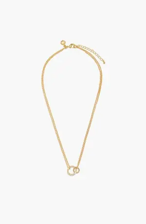 A LITTLES & CO Evermore Linked Necklace - Metallic Gold