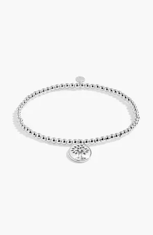 A LITTLES & CO Tree Charm Bracelet - Metallic Silver