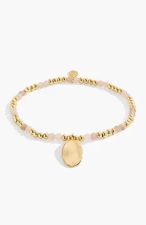 A LITTLES & CO Birthstone Gold-tone Plated Bracelet - July