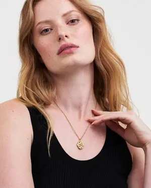 FABLE ENGLAND Robin & Blackberry Locket Chain Necklace
