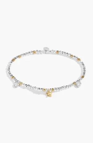 A LITTLES & CO Sparkle Confetti Bracelet - Metallic Silver