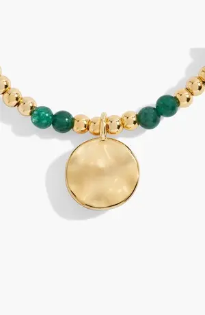 A LITTLES & CO Birthstone A Little Bracelet In Gold-tone Plating - May