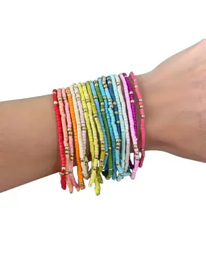 ERIN MCDERMOTT JEWELRY Set Of 19 Seed Bead Bracelets - Multi