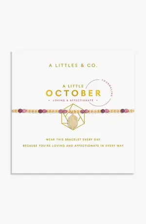 A LITTLES & CO Birthstone A Little Bracelet - October