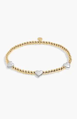 A LITTLES & CO A Little 'faith, Peace, Love' Bracelet - Metallic Gold