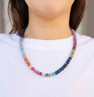 ERIN MCDERMOTT JEWELRY Gemstone Necklace - Multi