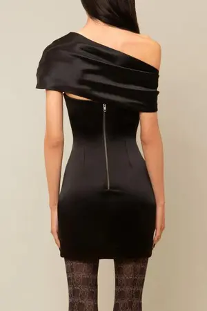 CONTESSA MILLS Fitted Satin Dress