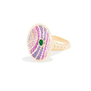 CAMPBELL + CHARLOTTE Revel Large Dimensional Ring - Multi-stone