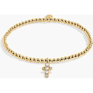A LITTLES & CO Faith A Little Bracelet - Metallic Gold