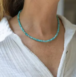 ERIN MCDERMOTT JEWELRY Amalfi Turquoise Dreaming Necklace - Blue