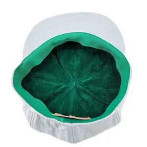 MADISON MAISON Patent Leather Motorcycle Cap - Denim