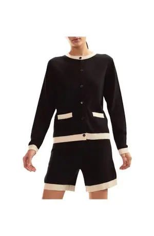 Cynthia Rowley Wool Cashmere Two Tone Shorts