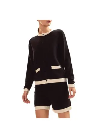 Cynthia Rowley Wool Cashmere Two Tone Shorts