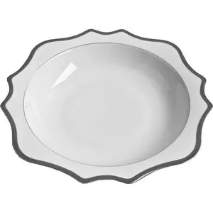 ANNA WEATHERLEY Antique Platinum Serving Bowl - White