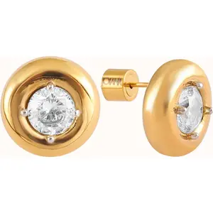 JOIANA JEWELRY Lila Stud Earrings - Gold/crystal