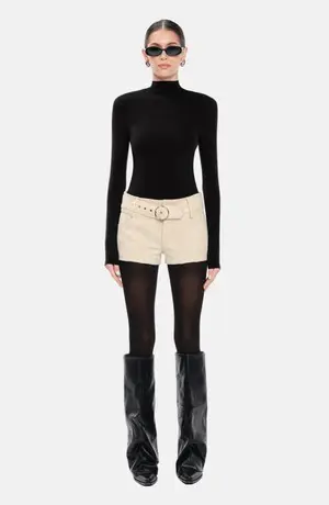 OW Lexi Turtleneck Bodysuit - Espresso