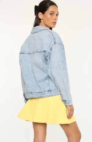 KANCAN Illanie Oversized Denim Trucker Jacket