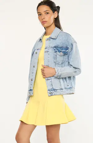 KANCAN Illanie Oversized Denim Trucker Jacket