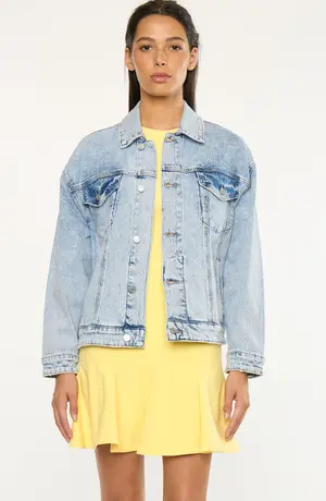 KANCAN Illanie Oversized Denim Trucker Jacket
