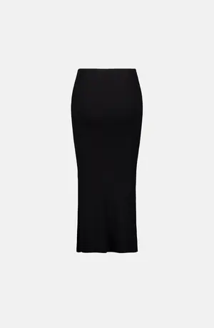 SAEMDI Deconstructed Rib Midi Skirt