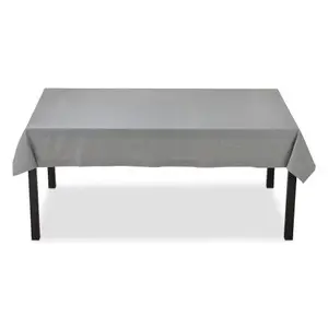 TAG Light Cotton Slub Tablecloth For Dining And Events - Gray