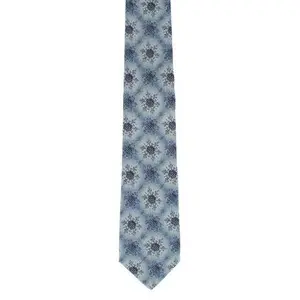 Trafalgar Clarence Snowflake Necktie - Light Blue