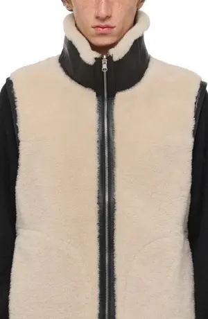 Helmut Lang Reversible Shearling Vest