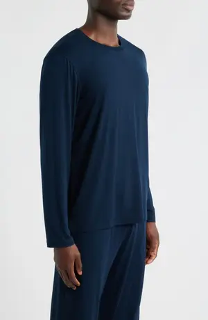 Daniel Buchler Long Sleeve Modal & Silk Pajama Top