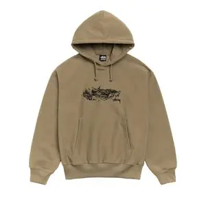StÜssy Fawn Graphic Hoodie - Tan