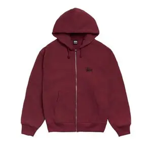 StÜssy Basic Zip Hoodie - Red