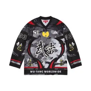 Supreme X Wu-tang Clan Hockey Jersey - Black