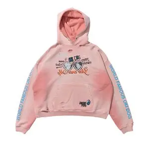 PALY HOLLYWOOD Oki Dog Hooded Sweatshirt - Pink