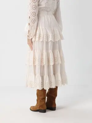 Zimmermann Tiered Maxi Skirt - Ivory