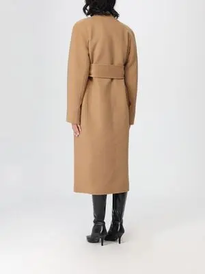 Khaite Belted Wool Coat - Camel